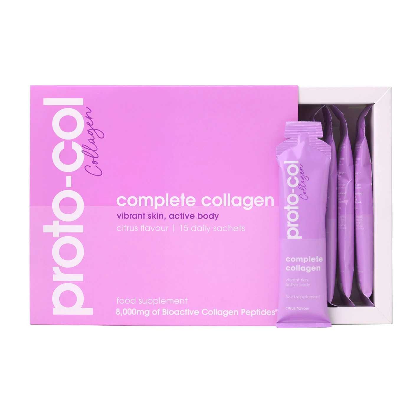 Proto-col Complete Collagen, 15 paketėlių x 30 ml | Herbalis.lt